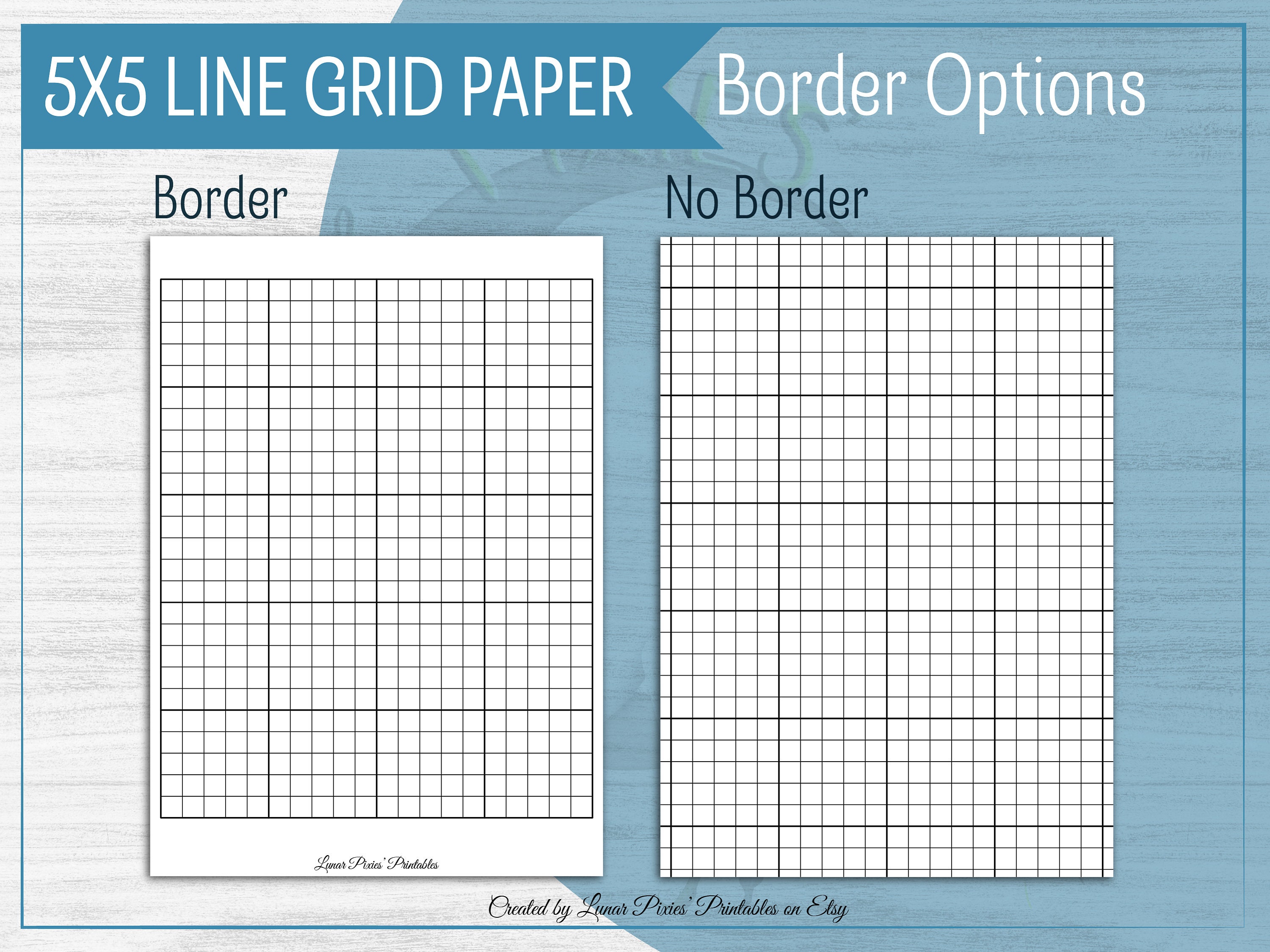 Line Graph 5x5 Grid Printable PDF Planner Page Inserts: Black - Etsy
