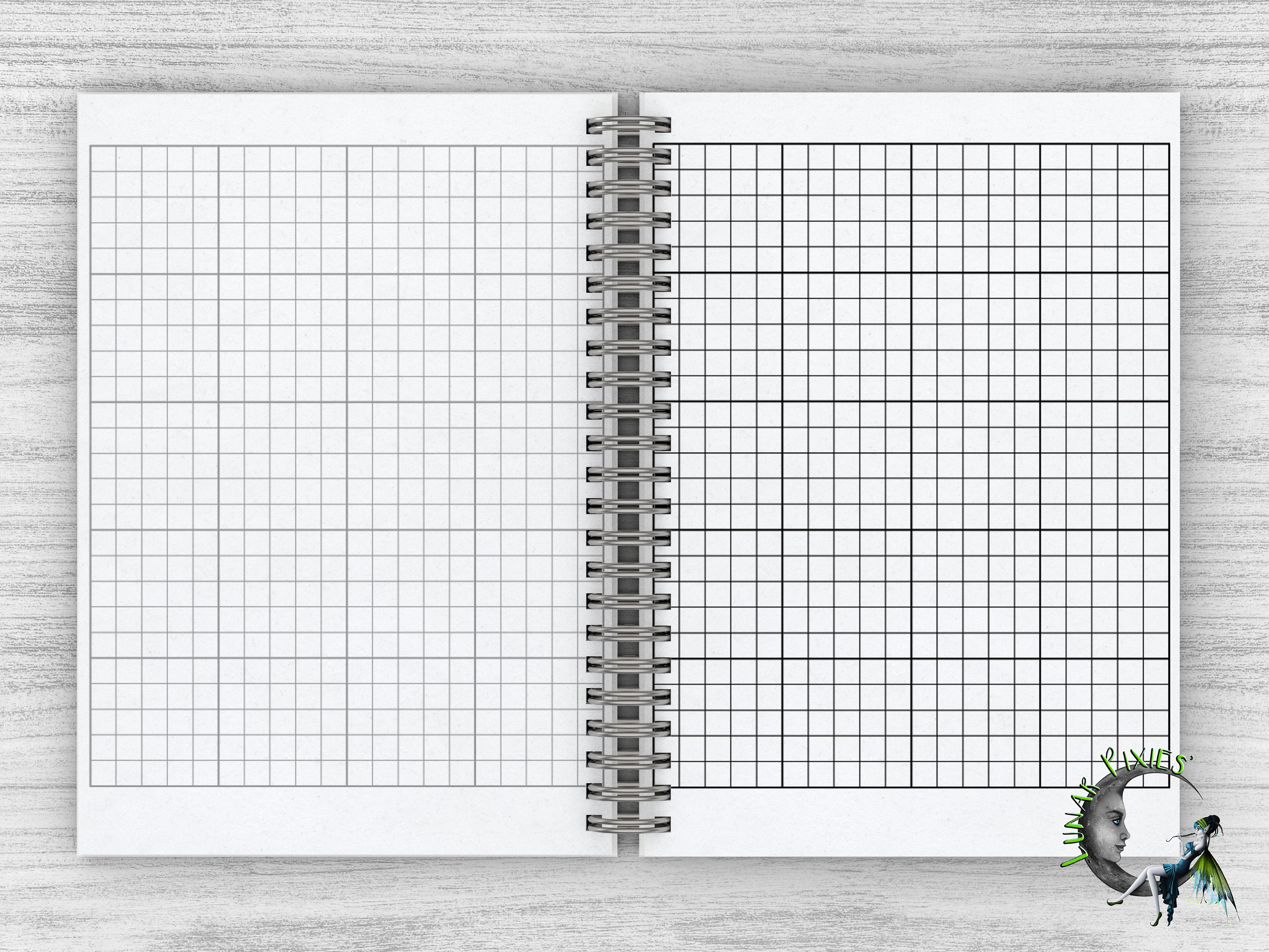 Line Graph 5x5 Grid Printable PDF Planner Page Inserts: Black - Etsy