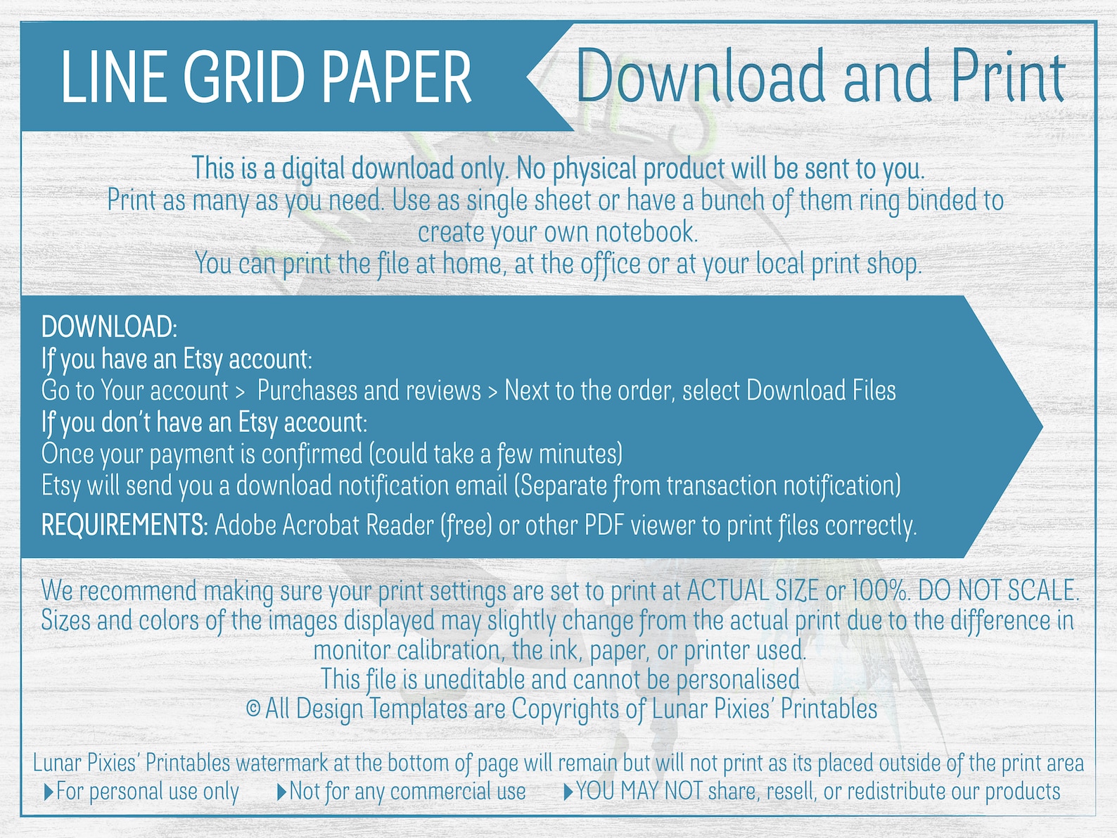 Line Graph 5x5 Grid Printable PDF Planner Page Inserts: Black - Etsy