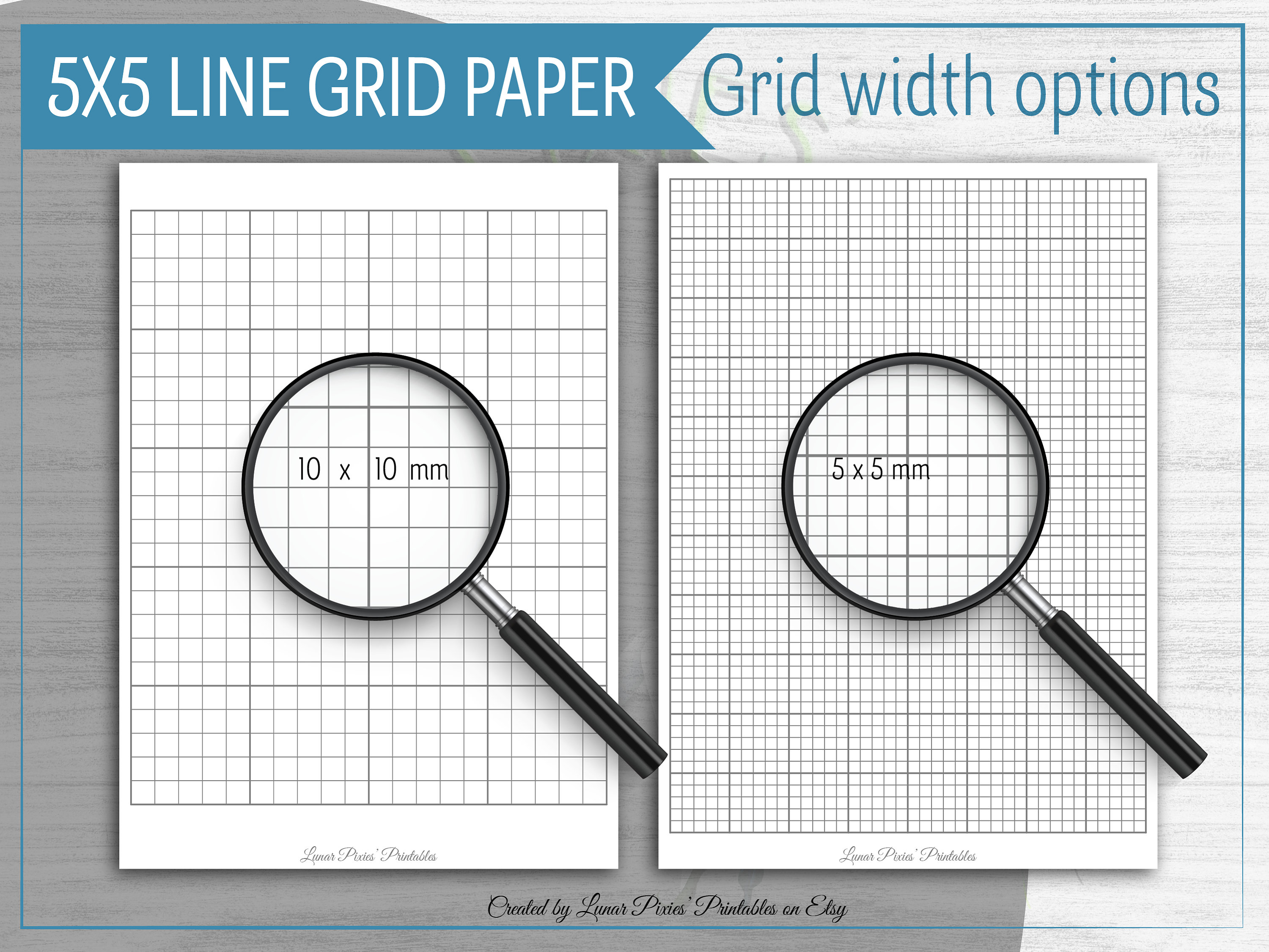 Line Graph 5x5 Grid Printable PDF Planner Page Inserts: Black - Etsy
