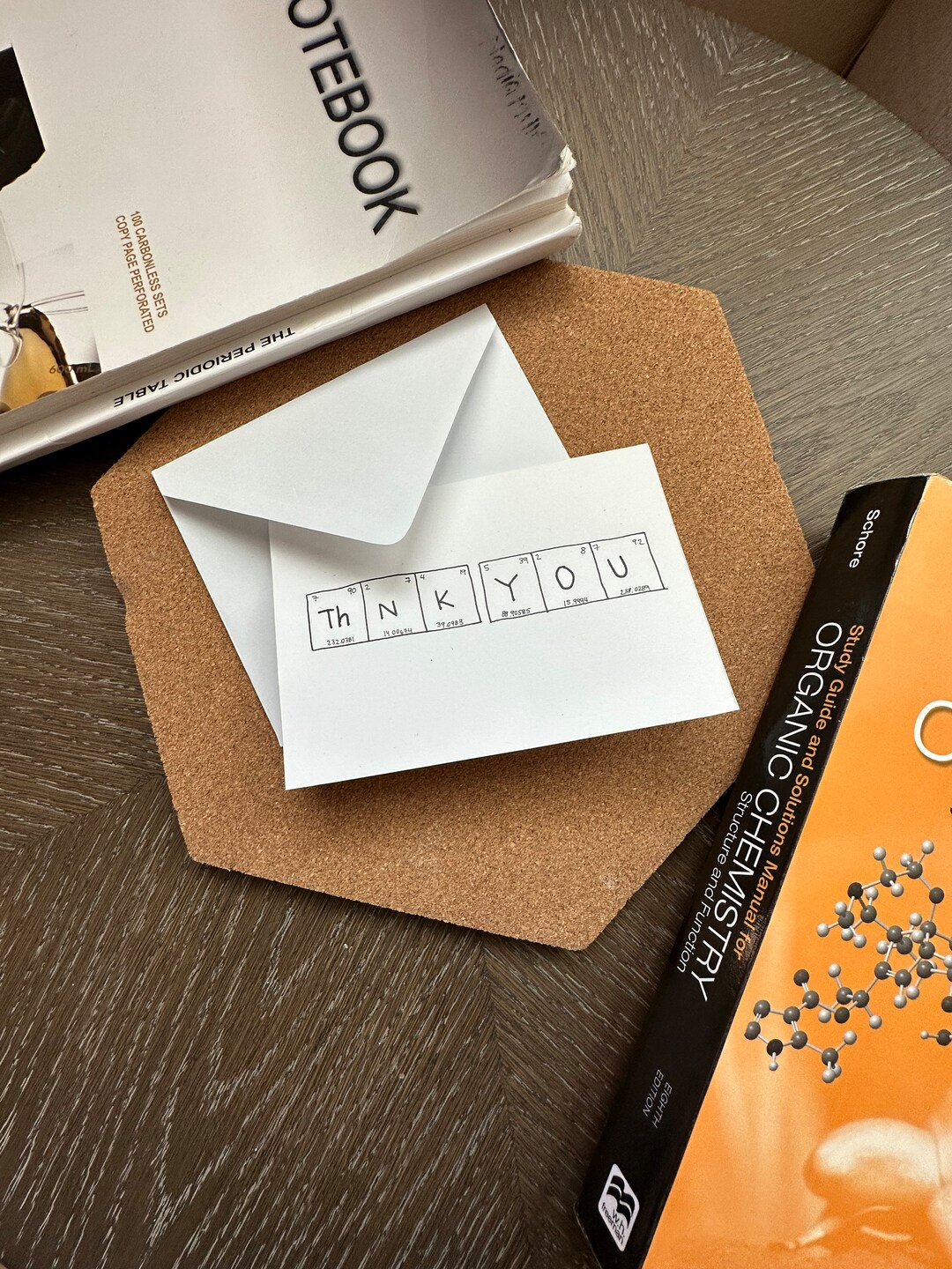 Periodic Table Thank You Card - Etsy