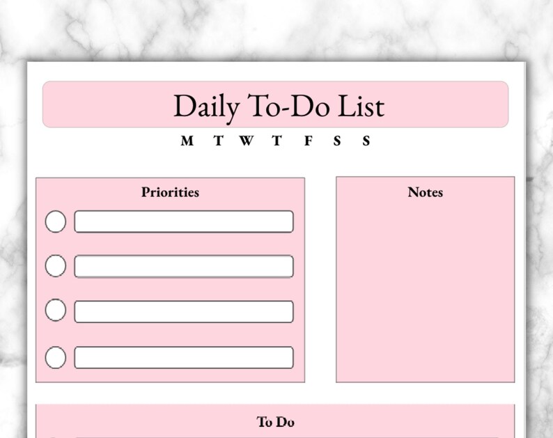 Pastel to Do List Printable | Letter A4 A5 | Printable PDF | Instant ...