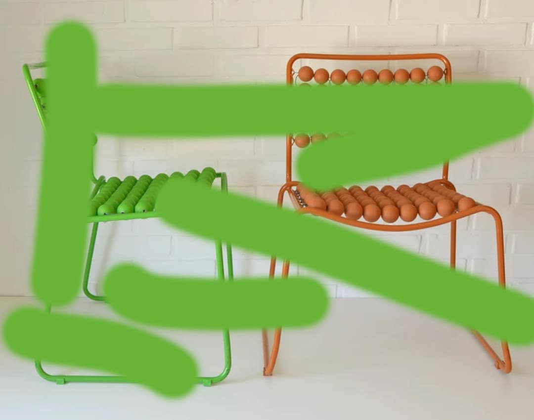 Vintage Pop Art Chairs, Age Chair With Plastic Balls - Etsy