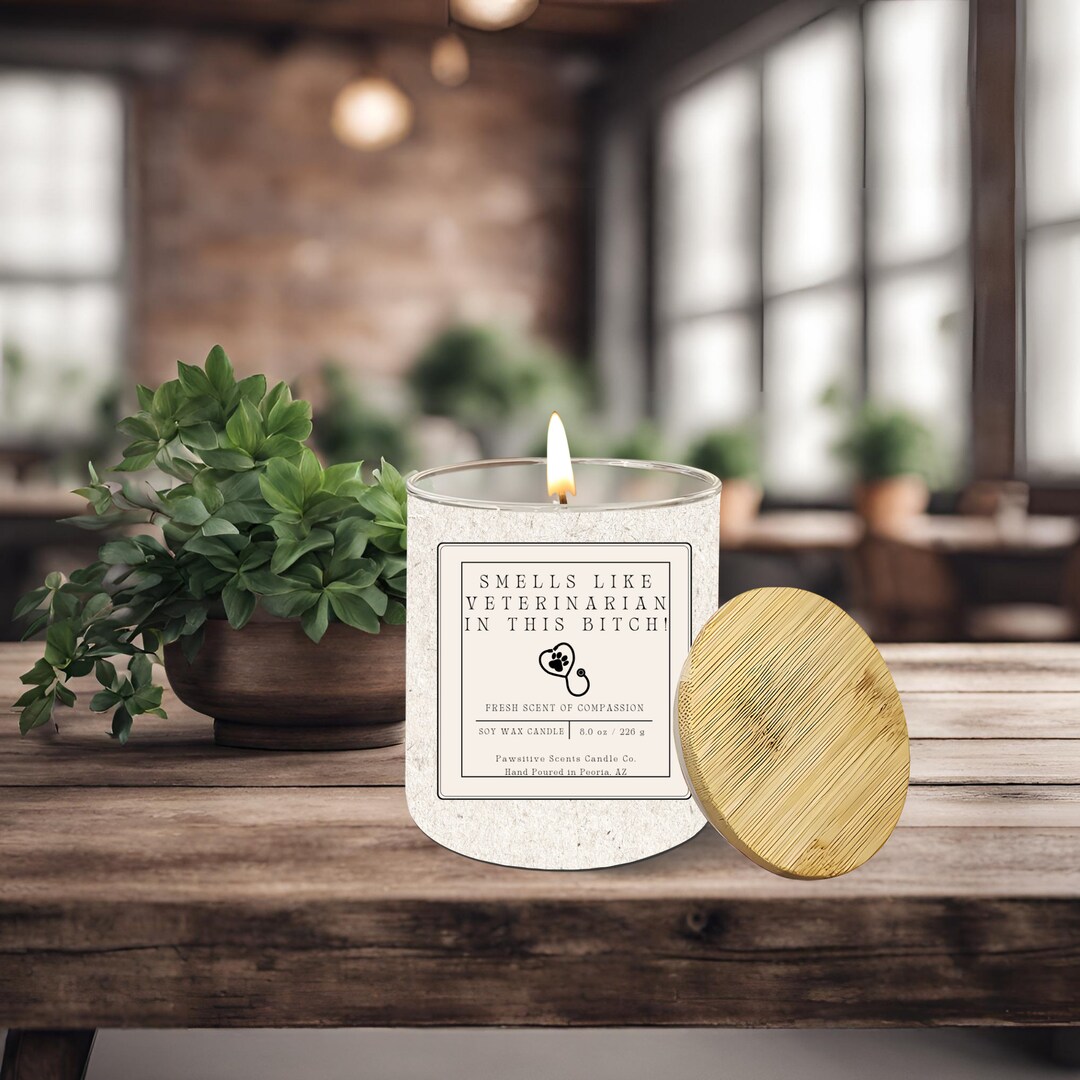 Veterinary Humor Candle smells Like Veterinarian, VETMED, Funny Vet ...