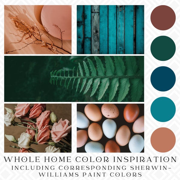 Sherwin Williams Color Palette - Etsy