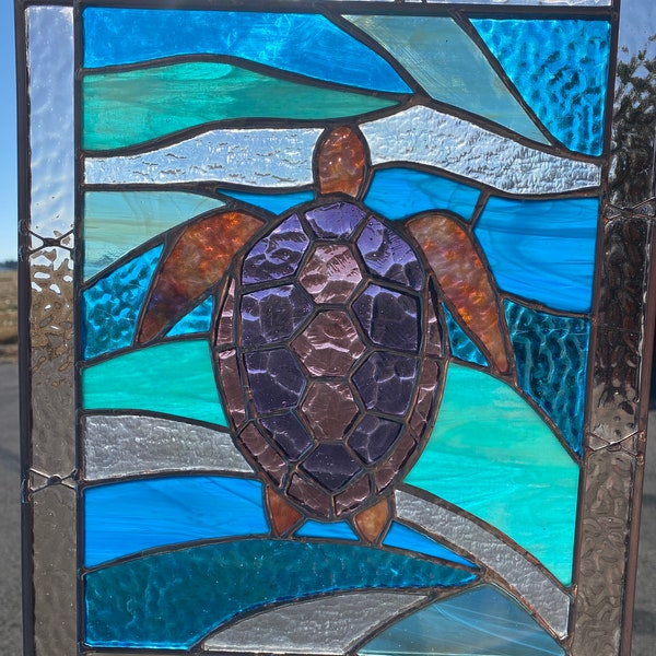 Turtle Stained Glass - Etsy