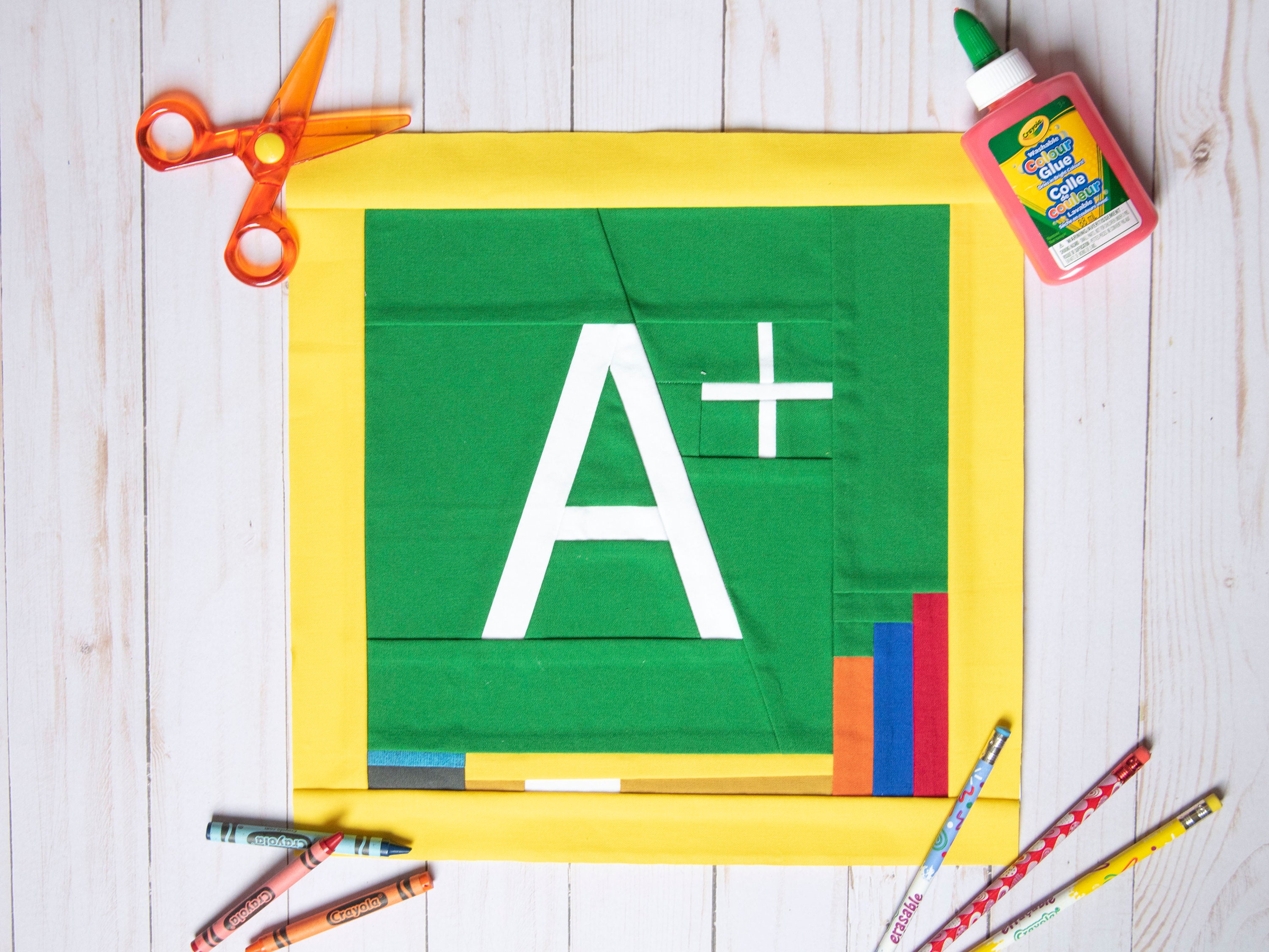 Chalkboard Foundation Paper Piecing (FPP) Quilt Block Pattern - PDF ...