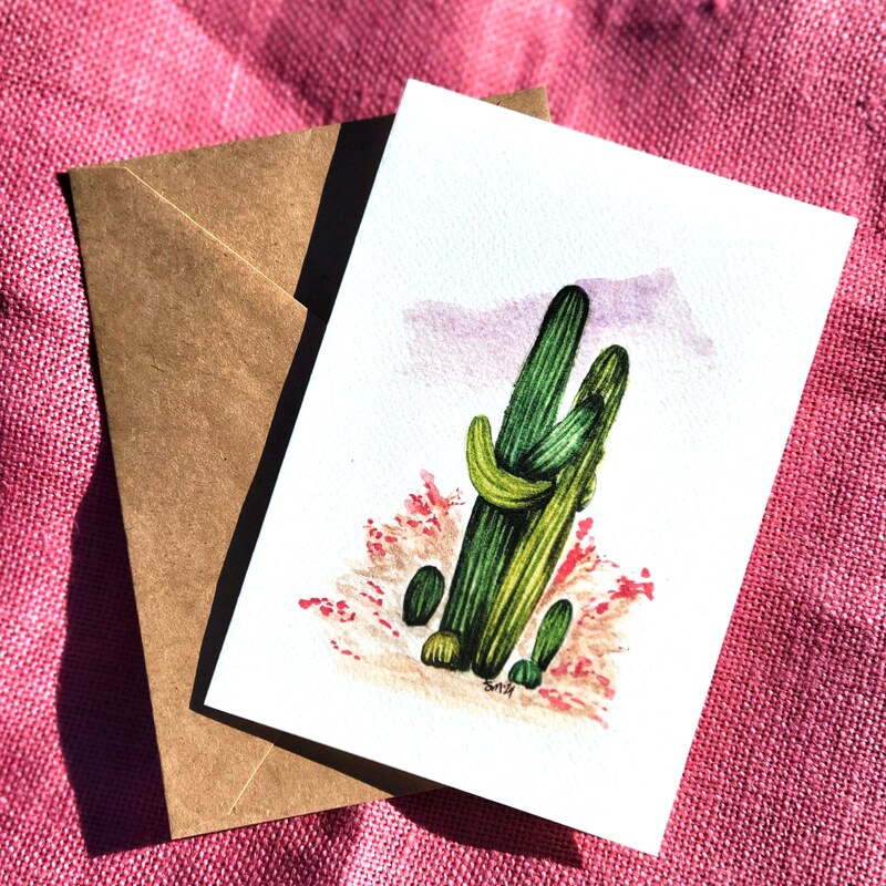 Cactus Card - Etsy