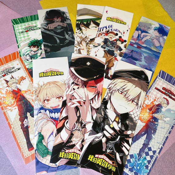 MHA BOOKMARKS My Hero Academia Paper Bookmark Boku No Hīro - Etsy