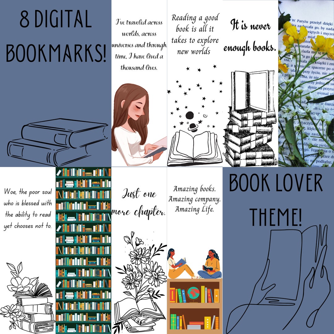 Book Themed Bookmarks. - Etsy