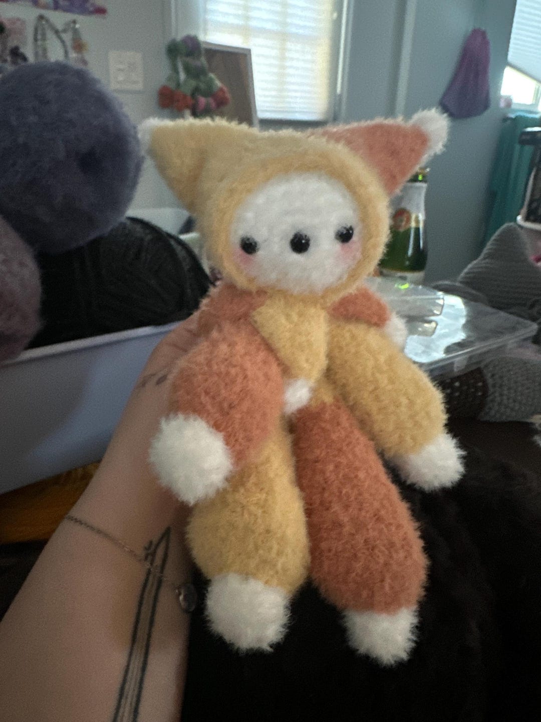 Fluffy Crochet Jester (custom Colors) - Etsy