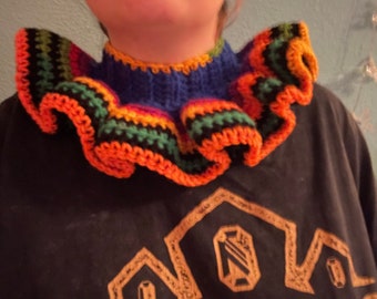 Crochet Clown Collars, Handmade, Mime, Cottage Core, Goth, Perfect for ...