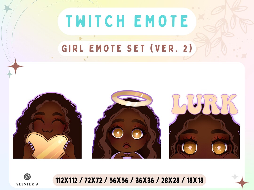 Twitch Emote Set: Twitch / Emotes / Streamer Accessories / Chibi - Etsy