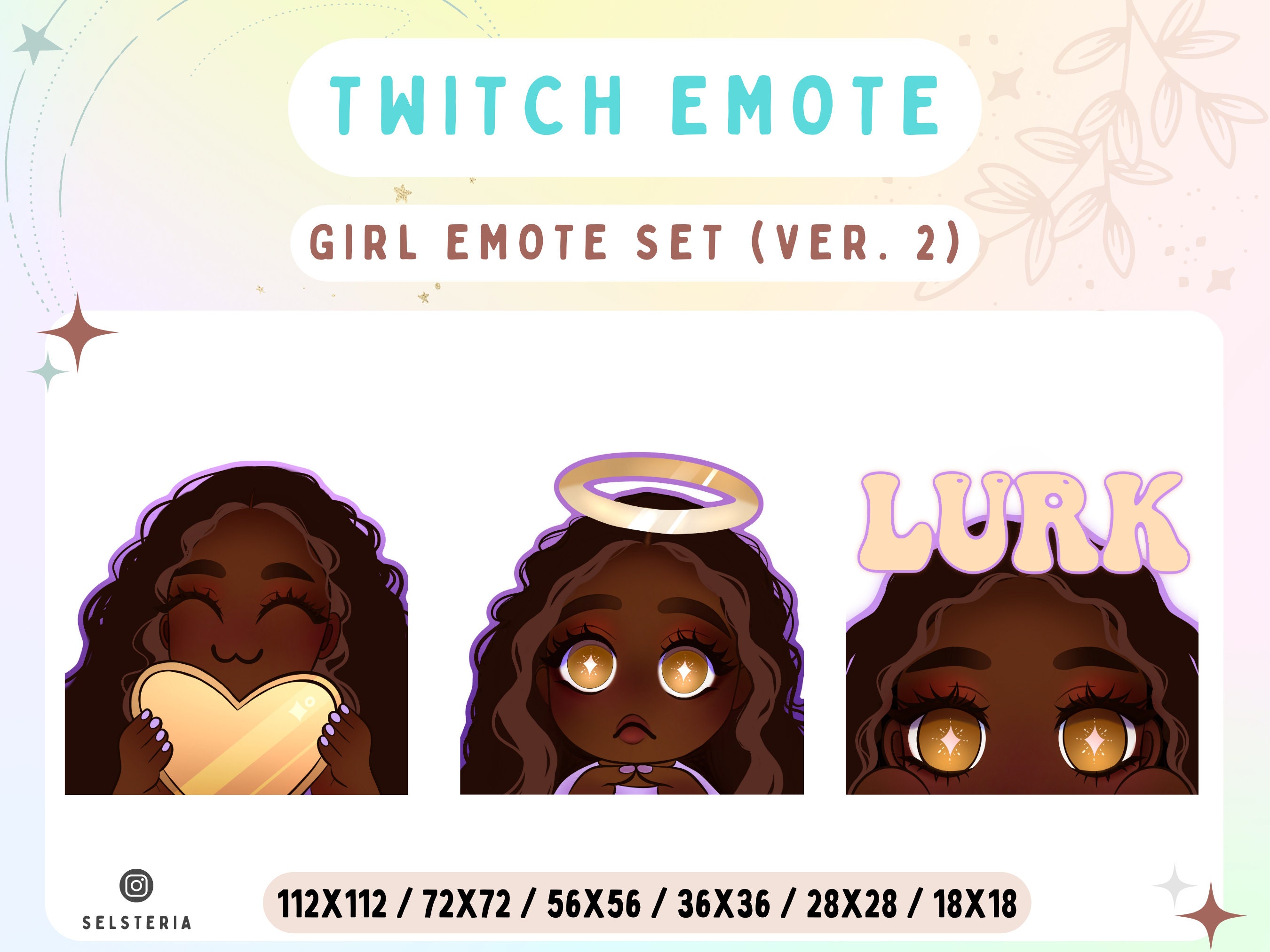 Twitch Emote Set: Twitch / Emotes / Streamer Accessories / Chibi - Etsy