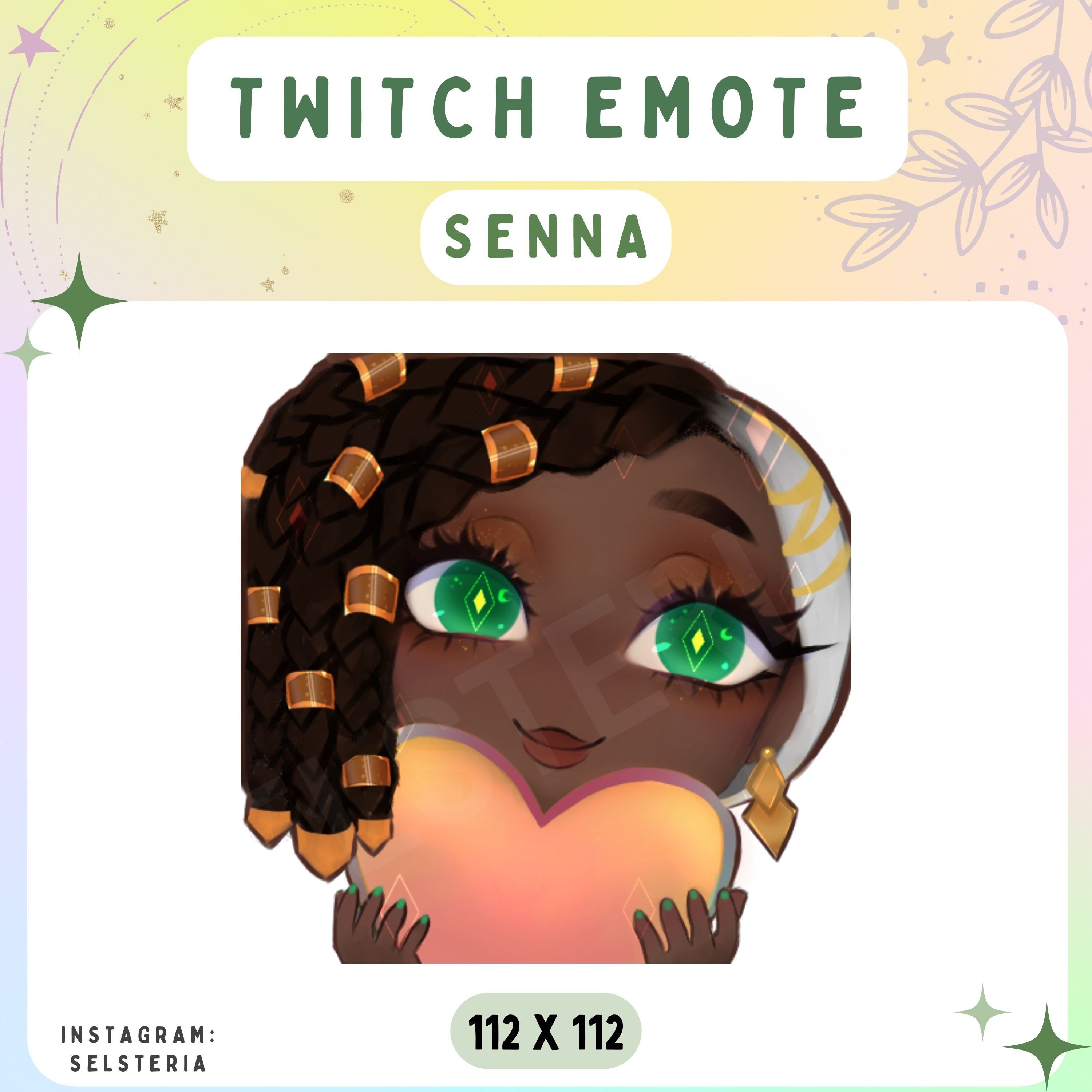 Twitch Emote: Senna / League of Legends / Twitch / Emotes / - Etsy España