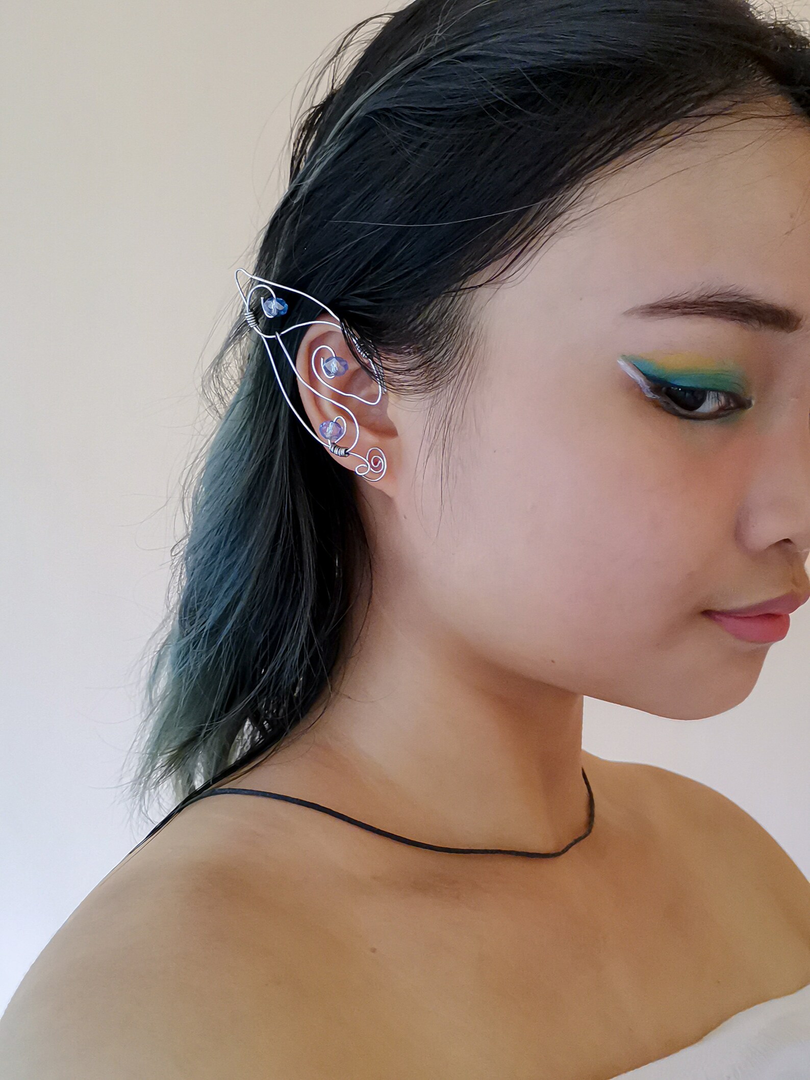 Butterfly Ear Cuff Silver Elf Ear Cuffs Wire Elf Ear No Piercing Faerie ...