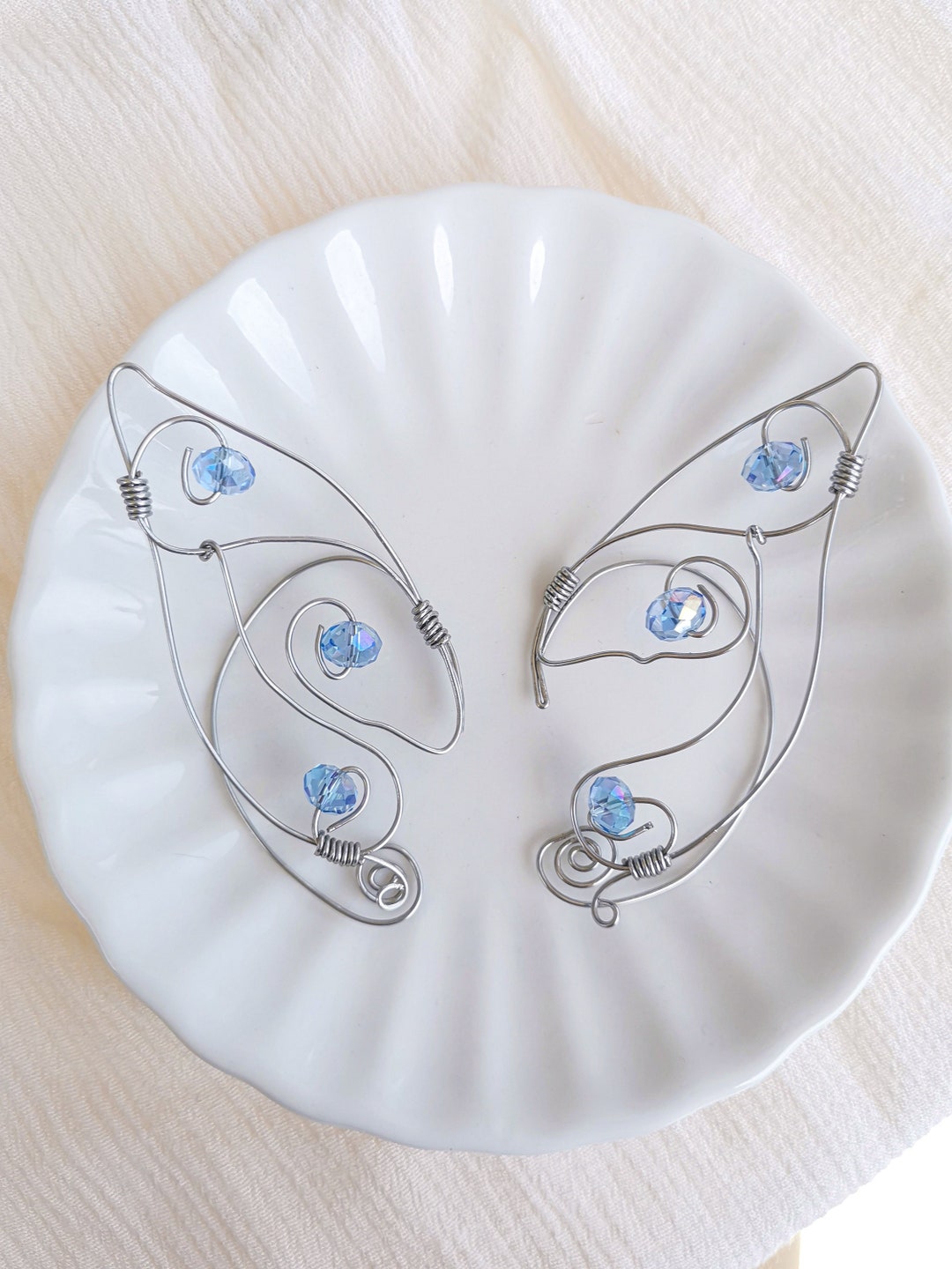 Butterfly Ear Cuff - Silver Elf Ear Cuffs - Faerie Ear | Ear Cuff No ...