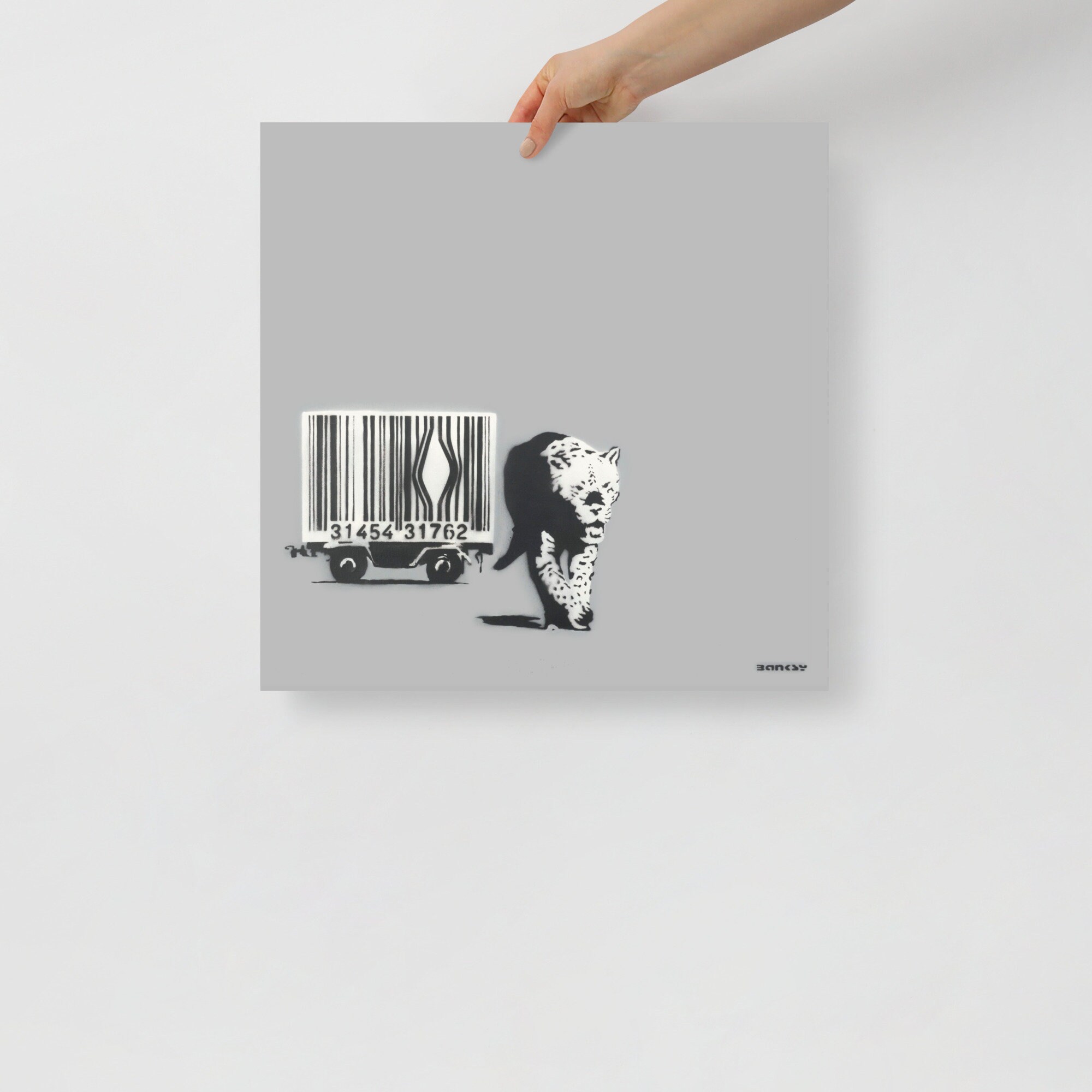 Barcode Tiger Banksy Stencil Graffiti Art Poster - Etsy