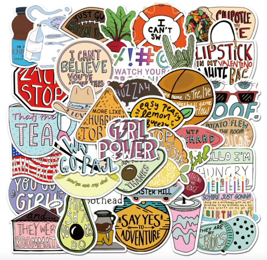25pcs Motivational Quotes Vinyl Sticker Bomb Pack, Waterproof Cool ...