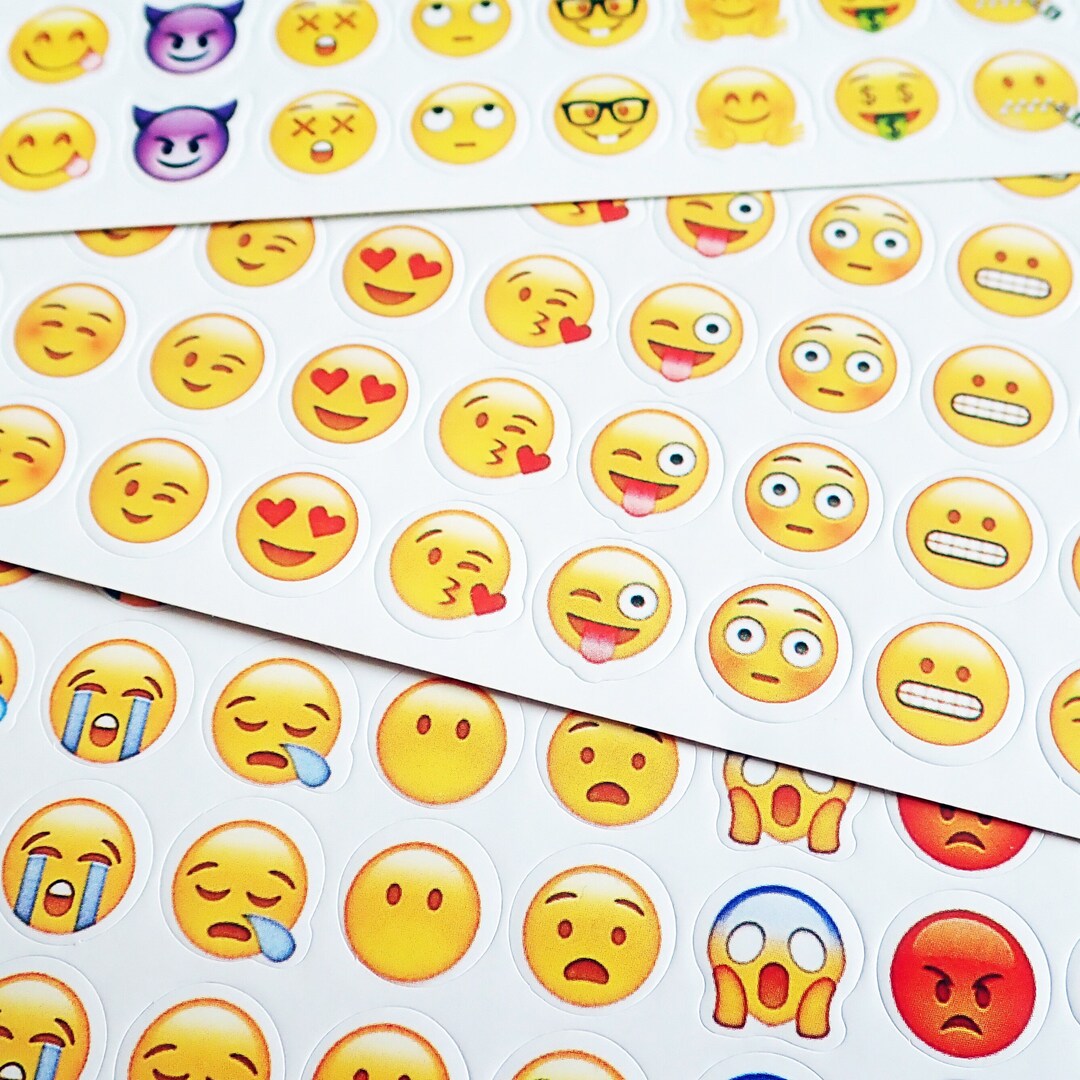 12 Sheets Emoji Stickers 660 Small Emoji Bullet Journal - Etsy