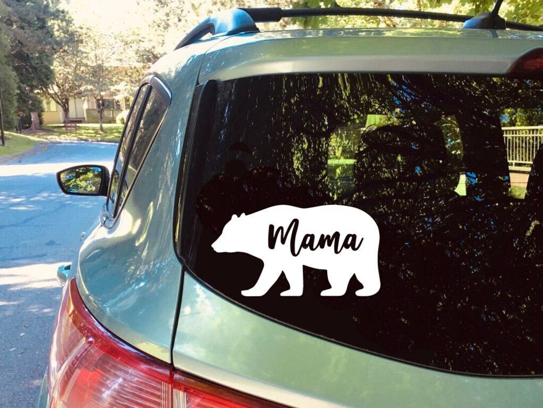 Mama Bear Vinyl Decal Sticker, Mom Gift, Mother's Day Gift, Vinyl Decal ...