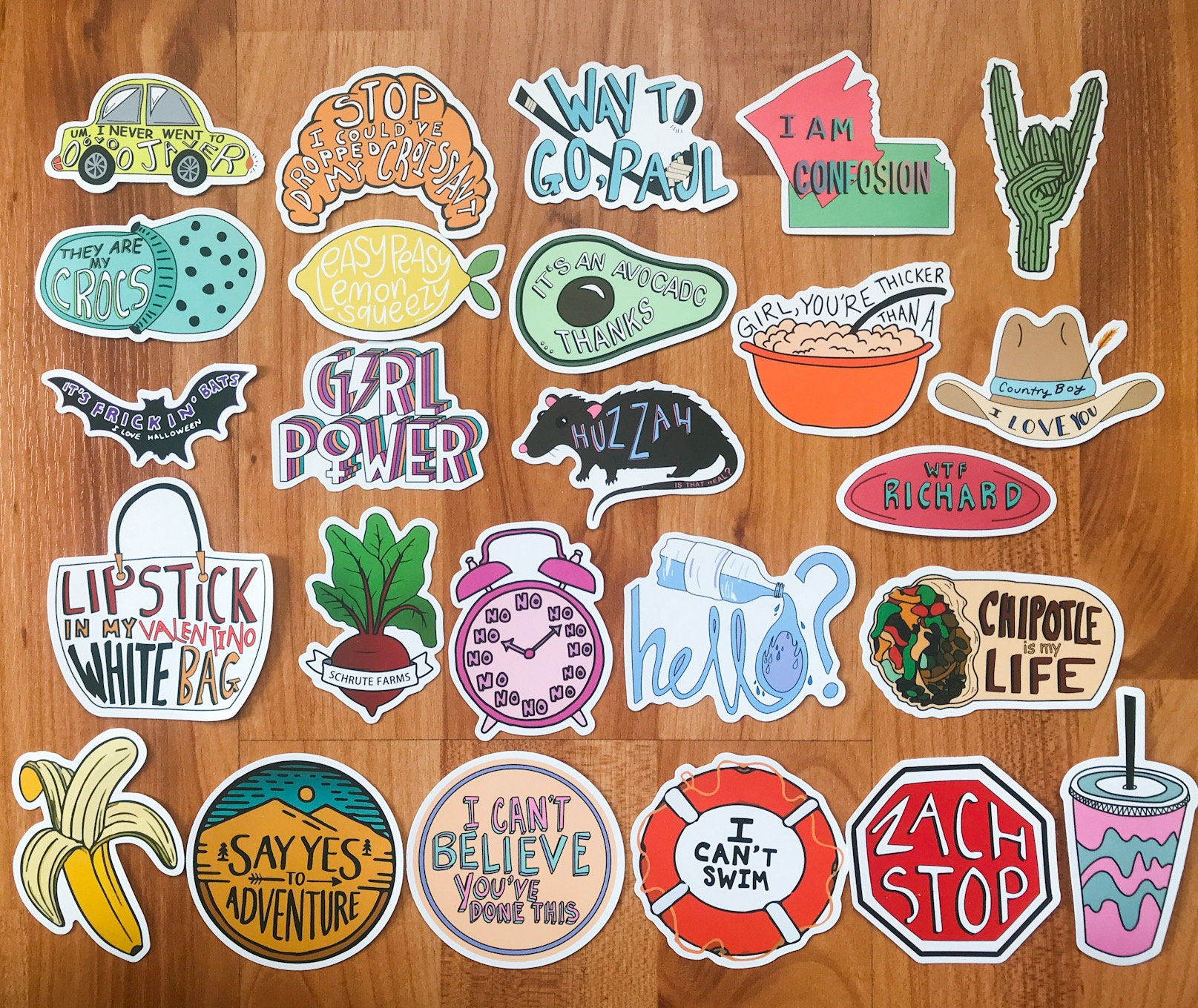 25pcs Motivational Quotes Vinyl Sticker Bomb Pack, Waterproof Cool ...
