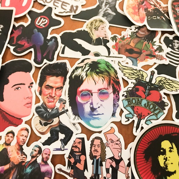 Rock Band Stickers - Etsy