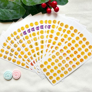 12 Sheets Emoji Stickers, 660 Small Emoji Bullet Journal Sticker, Emoji ...