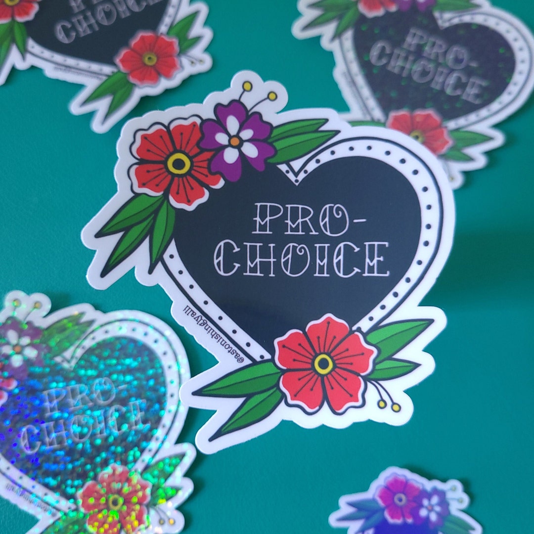 Pro Choice Heart Sticker | Women's Rights Decal | Feminist | Pro Choice ...