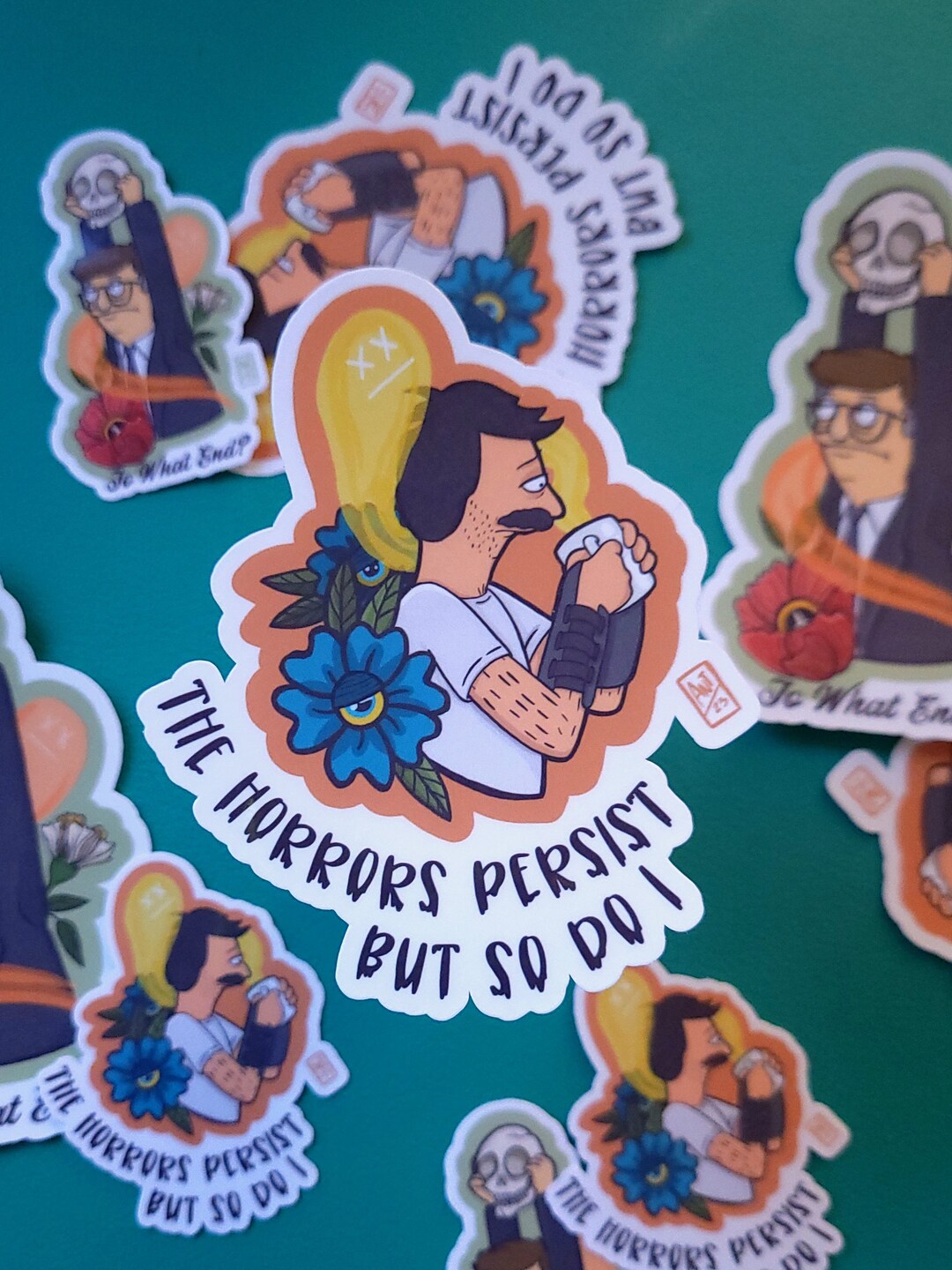 The Horrors Persist Sticker Mort the Mortician Decal to - Etsy