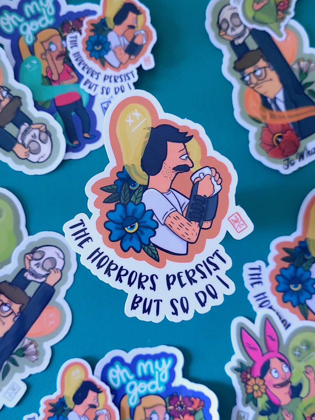 The Horrors Persist Sticker | Mort the Mortician Decal | to What End ...