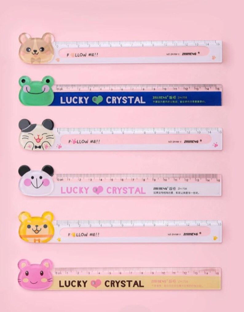 Regla de animales Kawaii - Etsy México