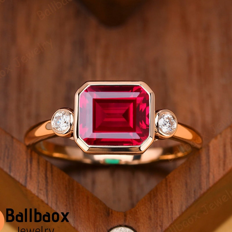 Red Ruby Ring - Etsy