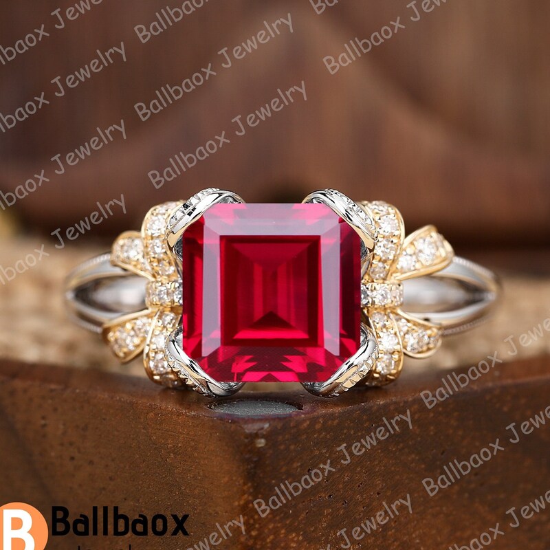 Red Ruby Ring - Etsy