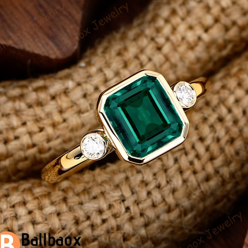 Emerald Rings for Women - Etsy