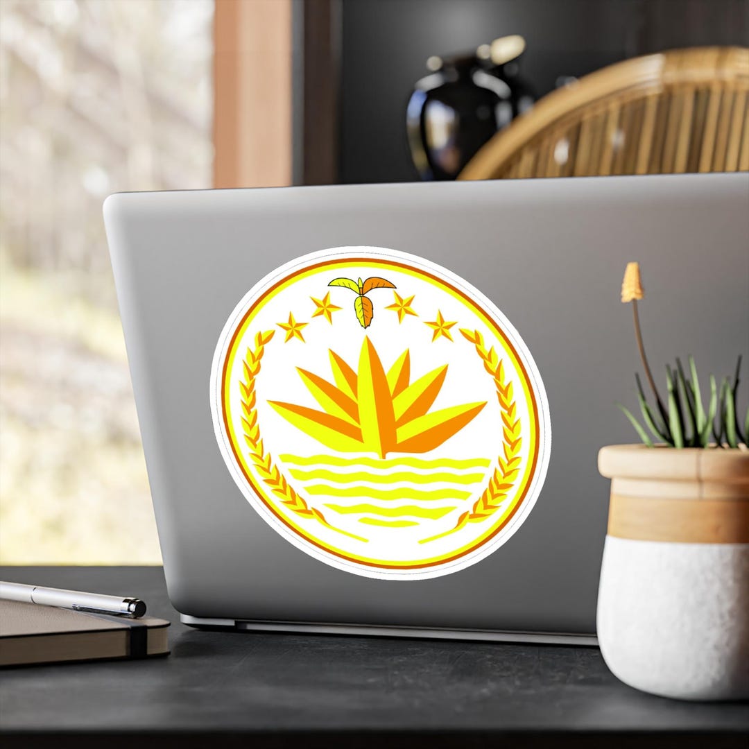 Bangladesh Emblem Sticker Kiss-cut Vinyl Decal | Flag BGD BD - Etsy