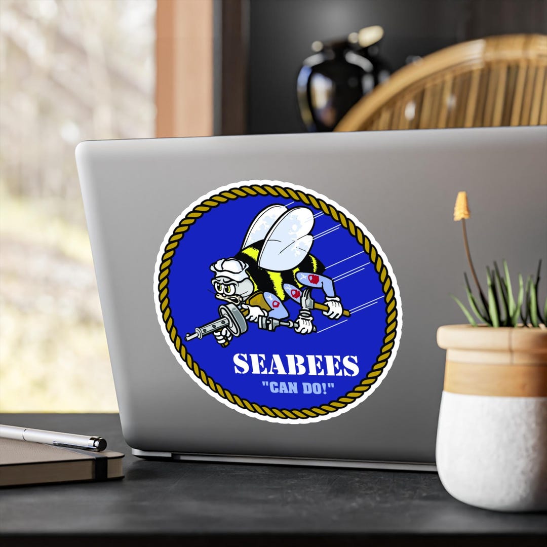 CB Seabees Sticker Kiss-cut Vinyl Decals | US Naval Construction Forces ...