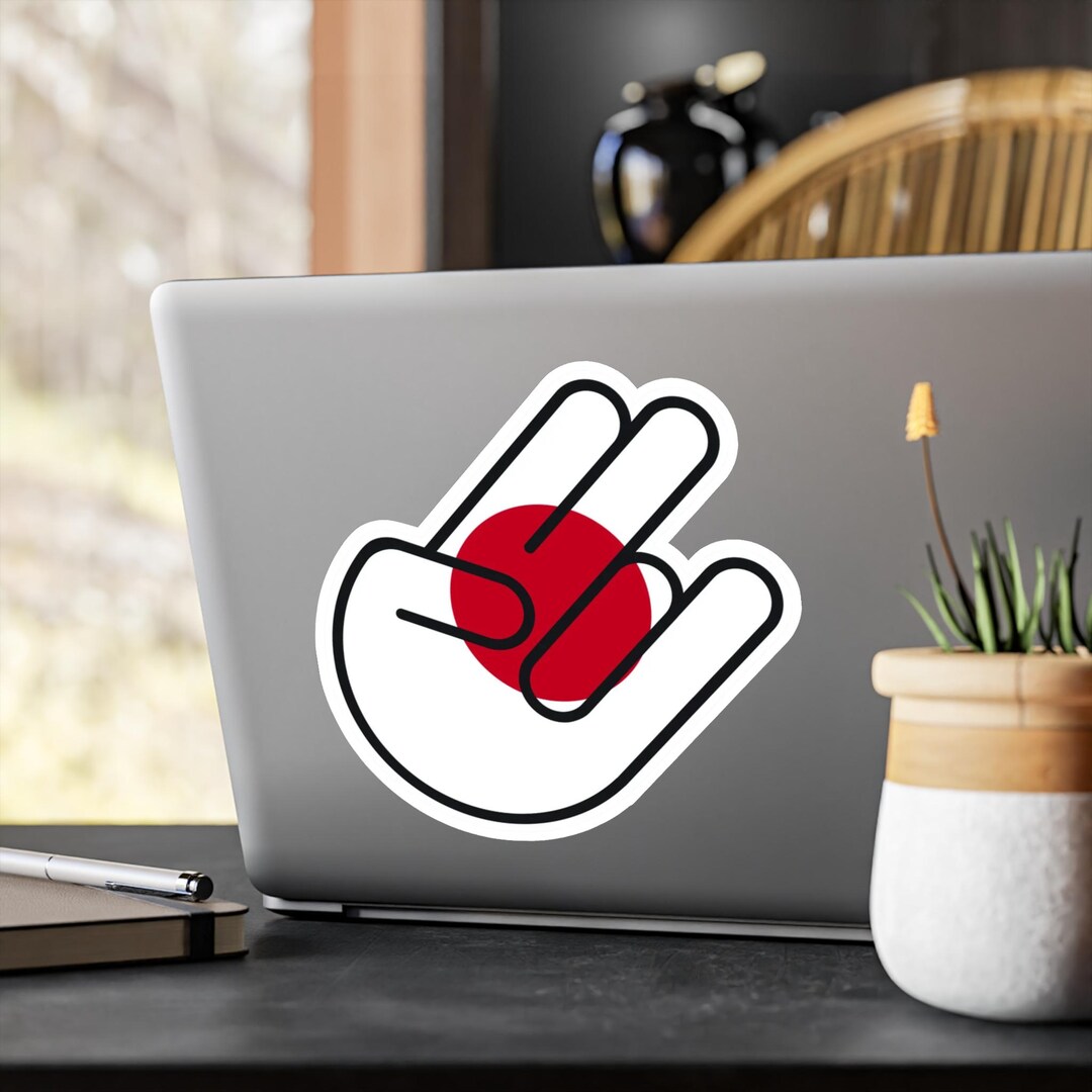 Japanese Shocker Sticker Kiss-cut Vinyl Decal - Etsy