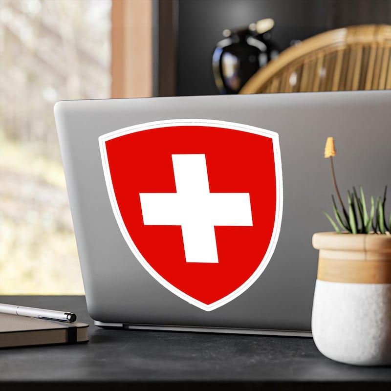 Swiss Cross Decal - Etsy