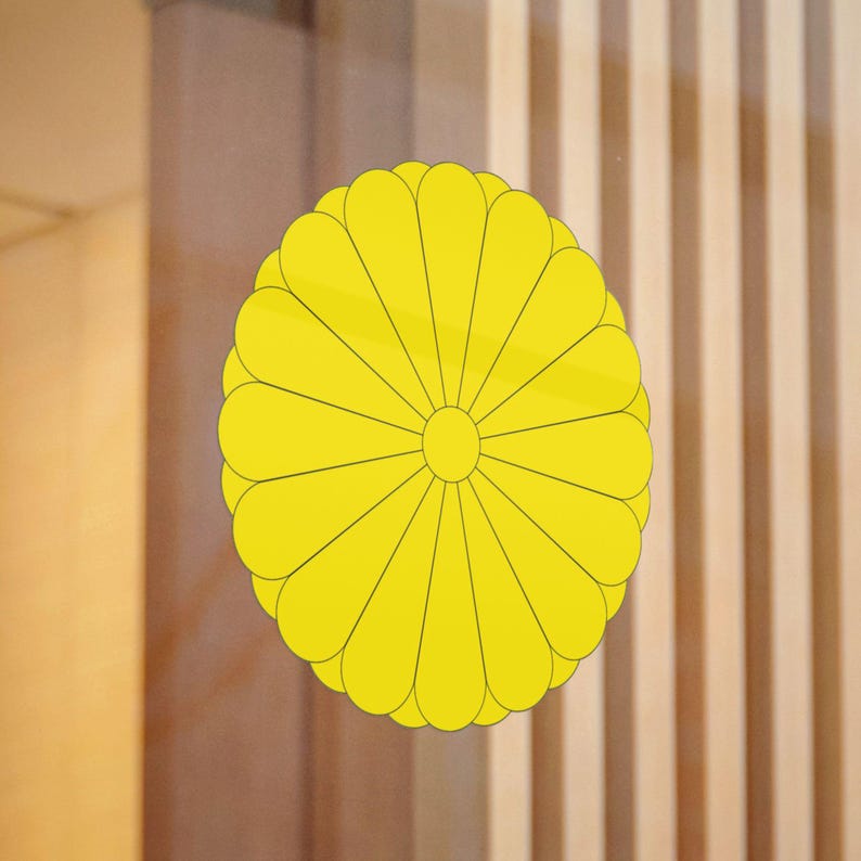 Japanese Imperial Seal Sticker Self Adhesive Vinyl Japanese Rising Sun ...