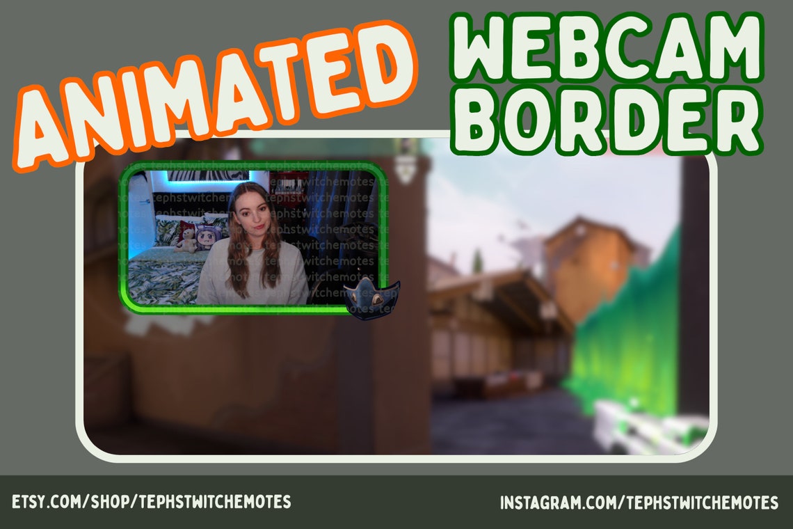 ANIMATED Valorant Inspired Viper Webcam Border Overlay for Twitch ...