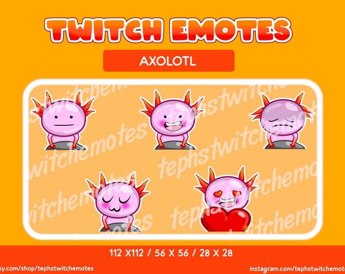 5 Chibi Girl Emotes in 6 Color Palletes, Total 30 Emotes Included ...