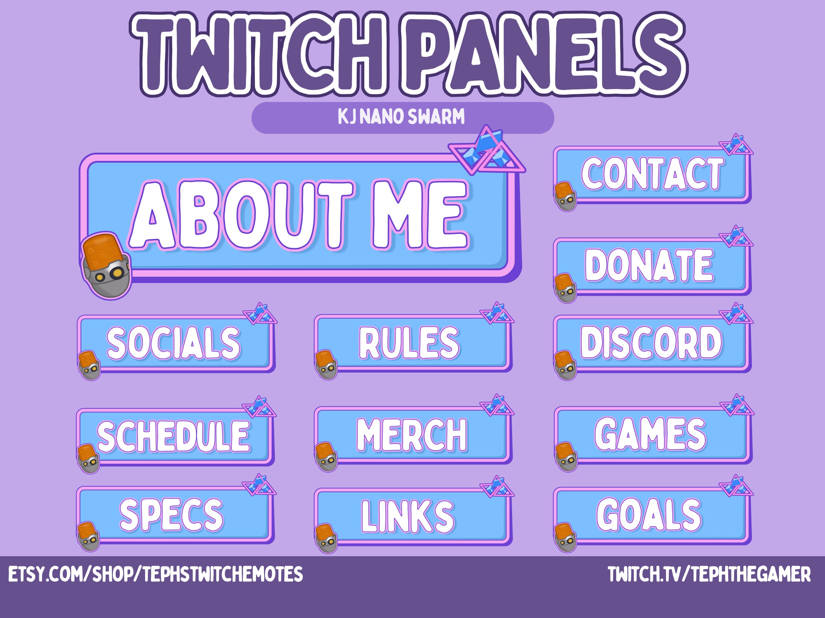 Killjoy Nanoswarm Valorant Inspired TWITCH PANELS, 25 Panels, Instant ...