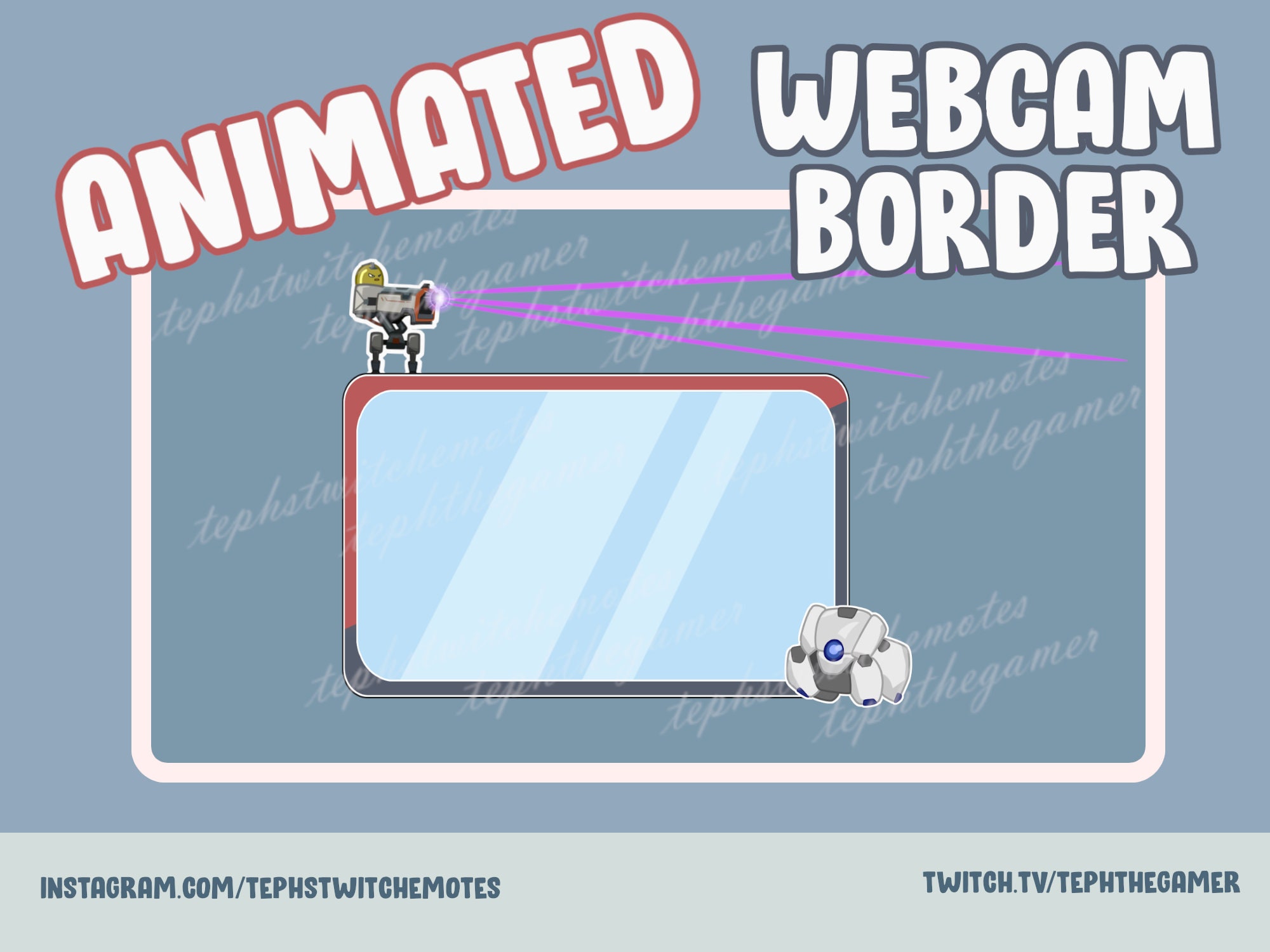 ANIMATED Valorant Inspired Killjoy Webcam Border Overlay for - Etsy