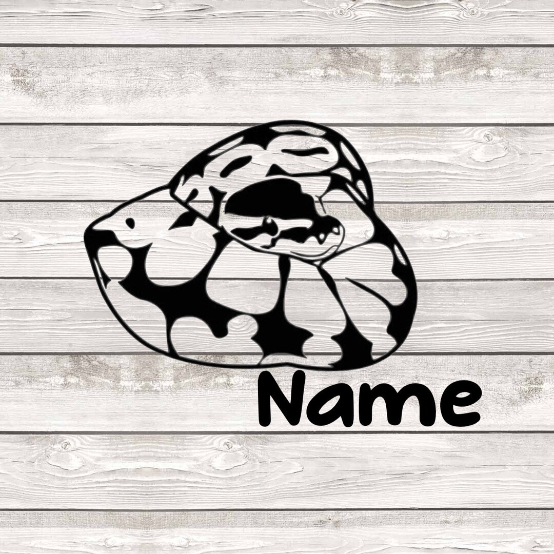 Ball Python Name Decal Ballpythondecal Reptilelover - Etsy