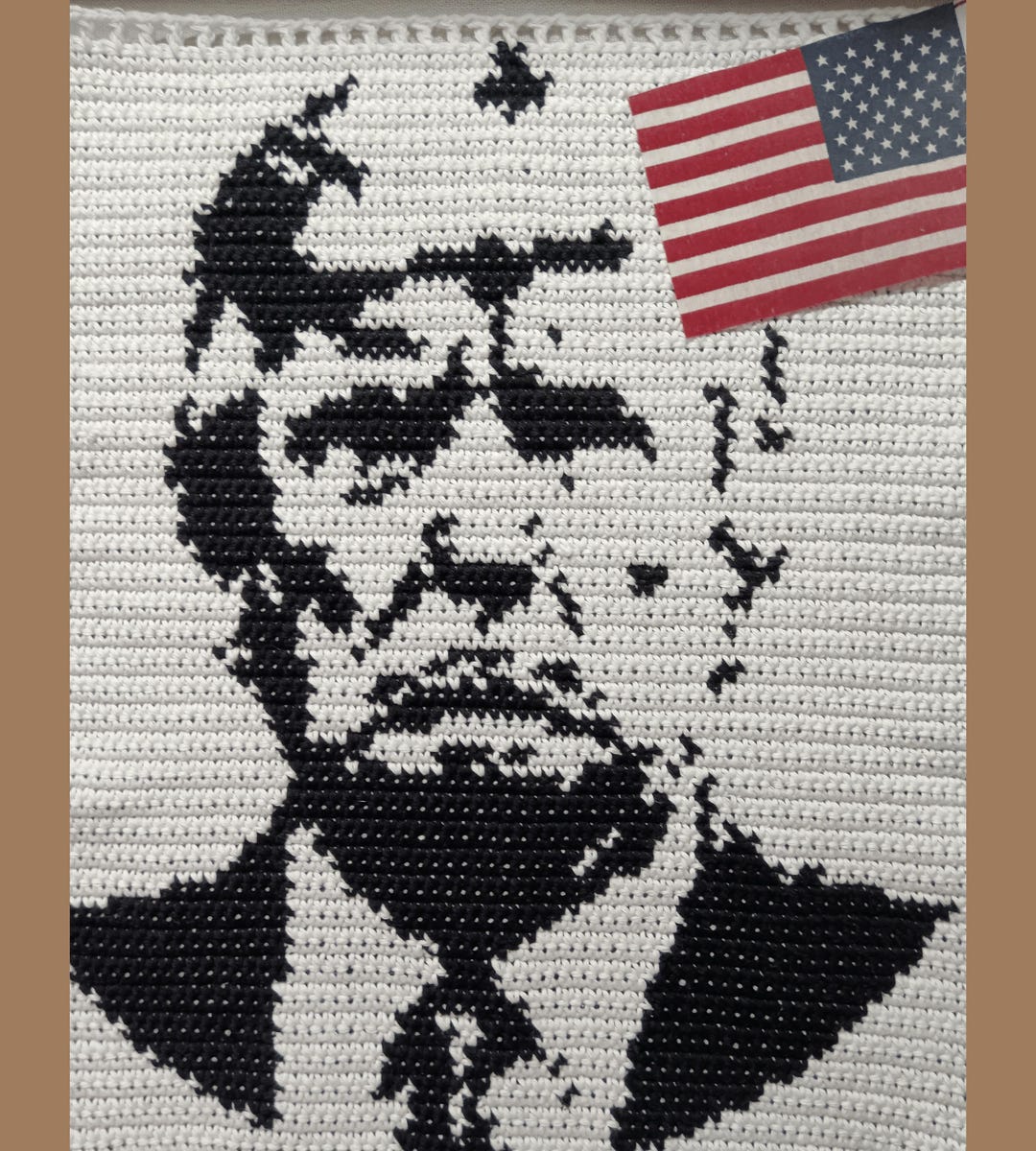 Crochet Pattern | the Donald Trump Wall Hanging, Bag | Tapestry Crochet ...