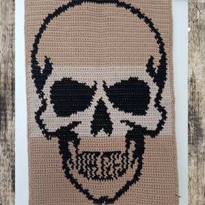 Crochet Pattern | the Skull Pattern Wall Hanging, Bag | Tapestry ...