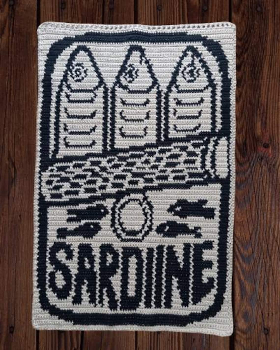 Crochet Pattern | Sardine Can Wall Hanging | Tapestry Crochet Pattern ...