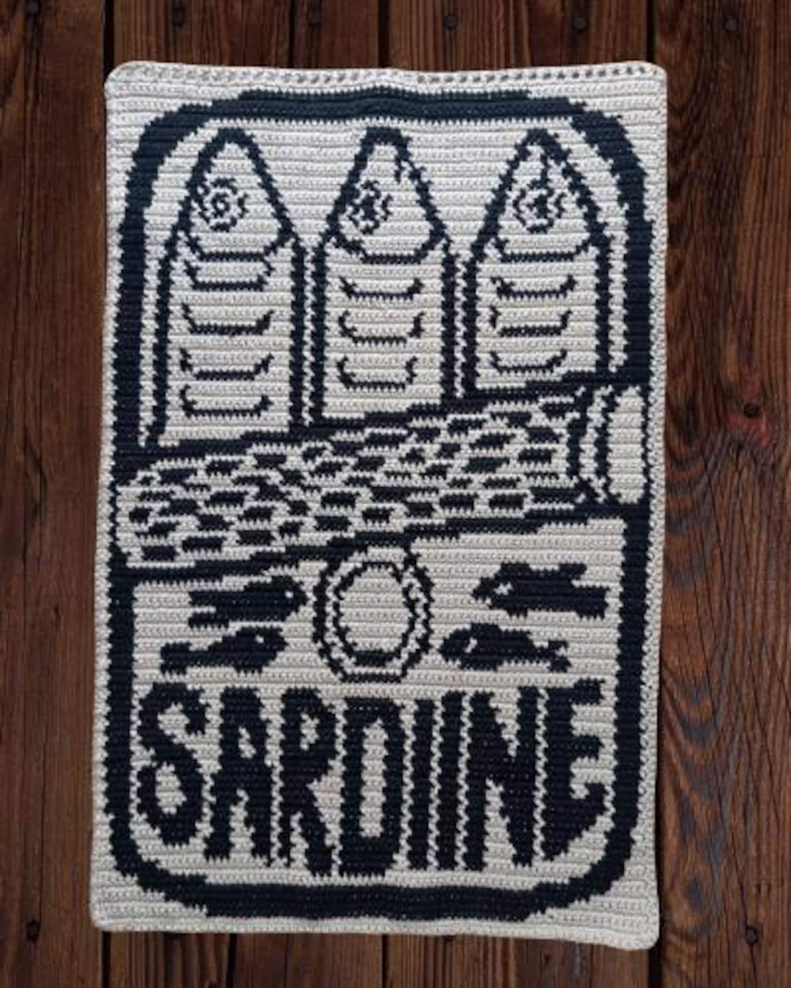 Crochet Pattern | Sardine Can Wall Hanging | Tapestry Crochet Pattern ...