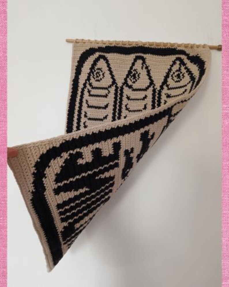 Crochet Pattern | Sardine Can Wall Hanging | Tapestry Crochet Pattern ...